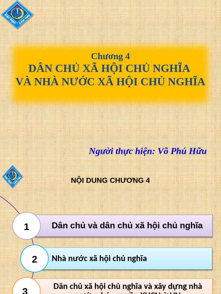 Chuong 4 Dan Chu XHCN&NN XHCN | PDF
