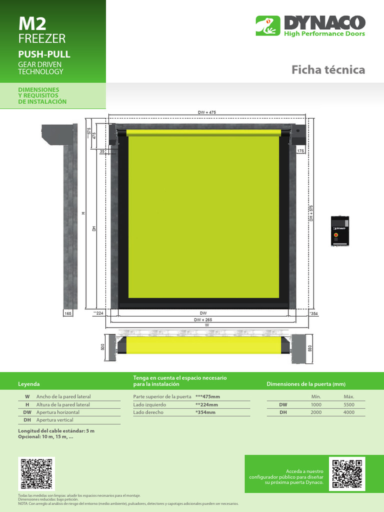 Technical_M2_FREEZER_datasheet_ES | PDF