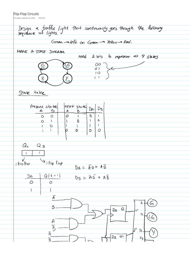 Flip Flop Circuit Notes | PDF
