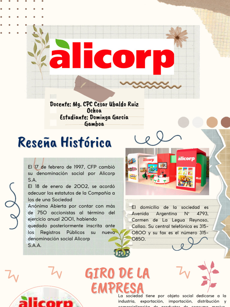 ALICORP S.A.A | PDF | Compartir (Finanzas) | Economias