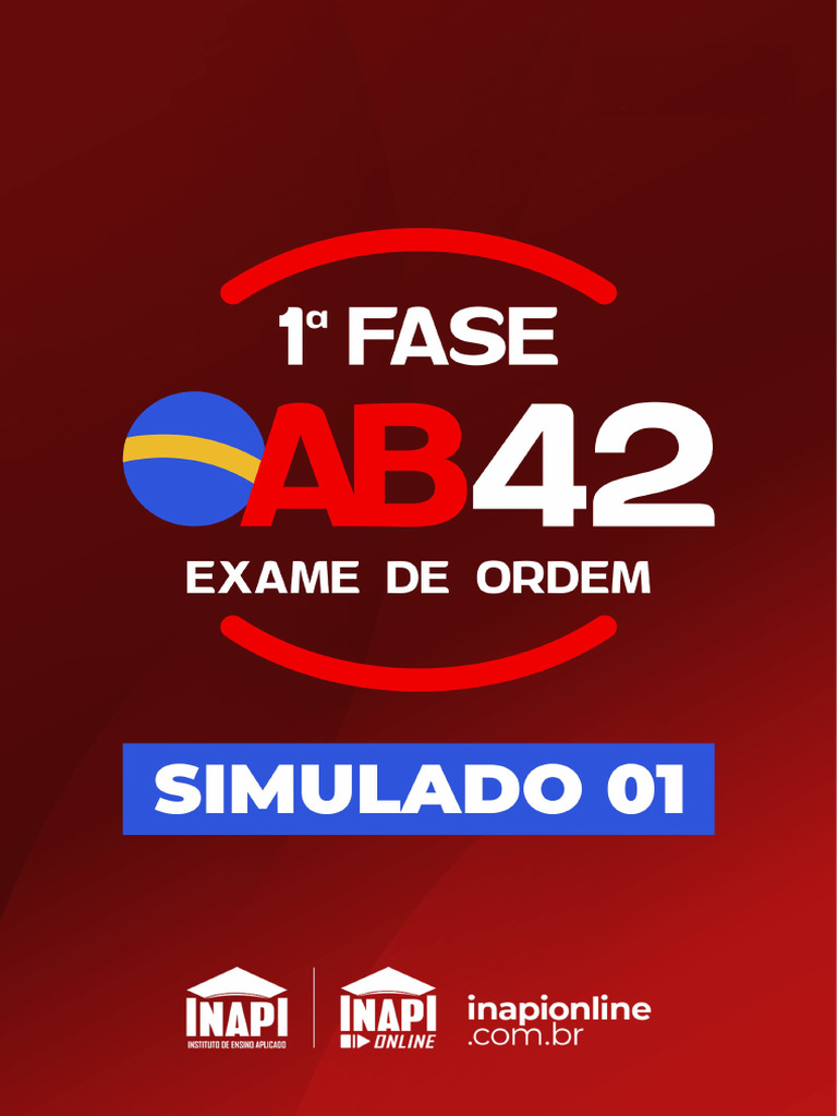 Gabarito Simulado 01 Oab 42 | PDF | Advogado | Vereador