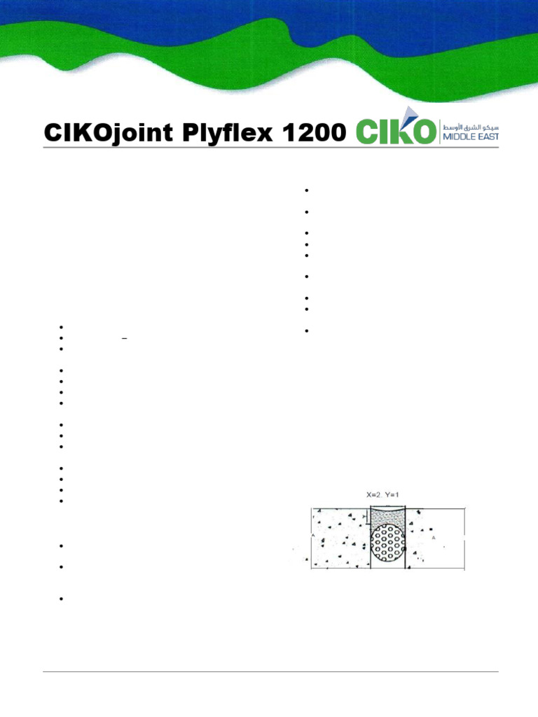 CIKOjoint Plyflex 1200 Sealant | PDF | Adhesive | Building Materials