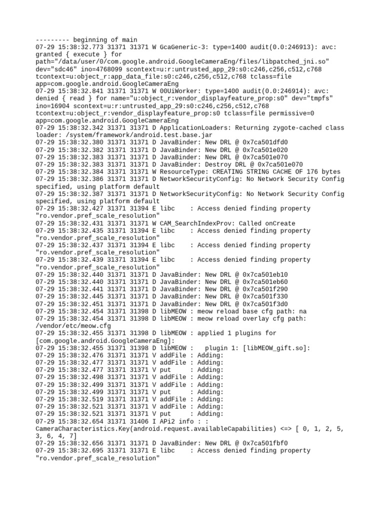 Log Cat 1722256712553 | PDF | Software Engineering | Computer Engineering