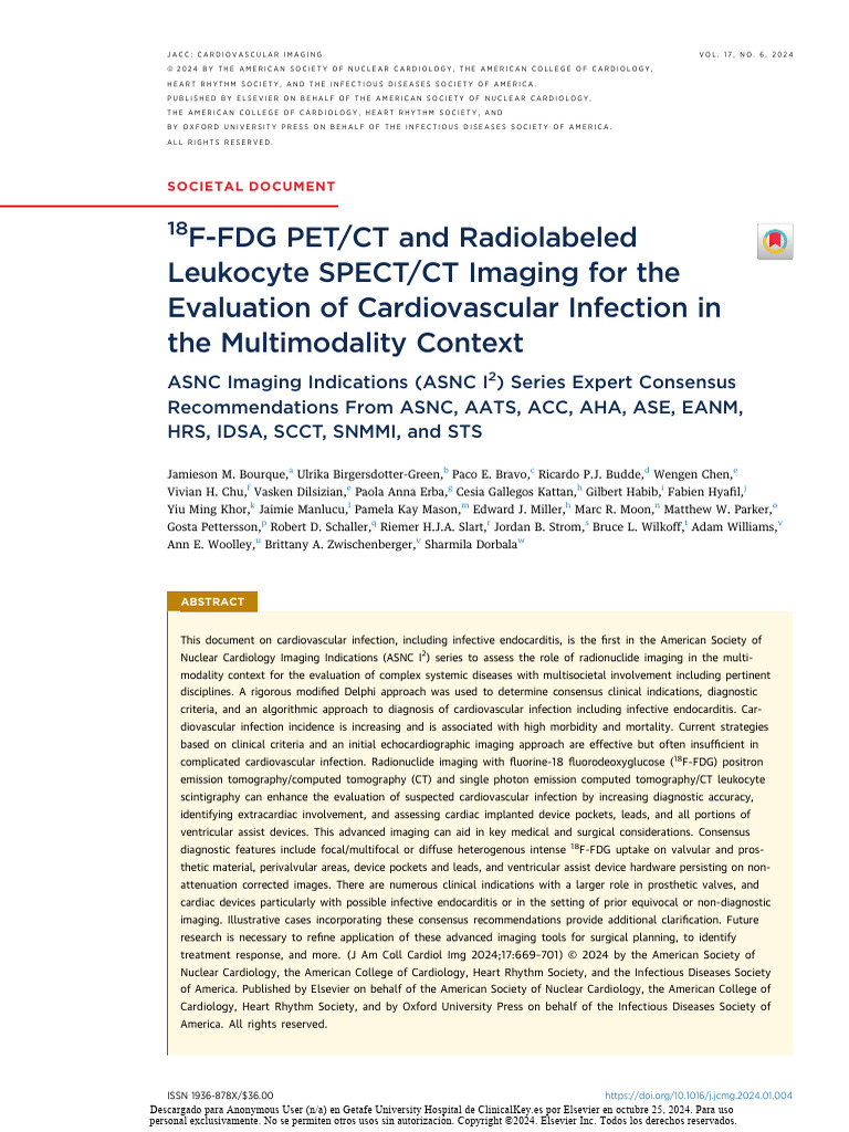 F-FDG PET TC and leukocyte Radiolabeled SPECT/TC imaging for evaluate ...