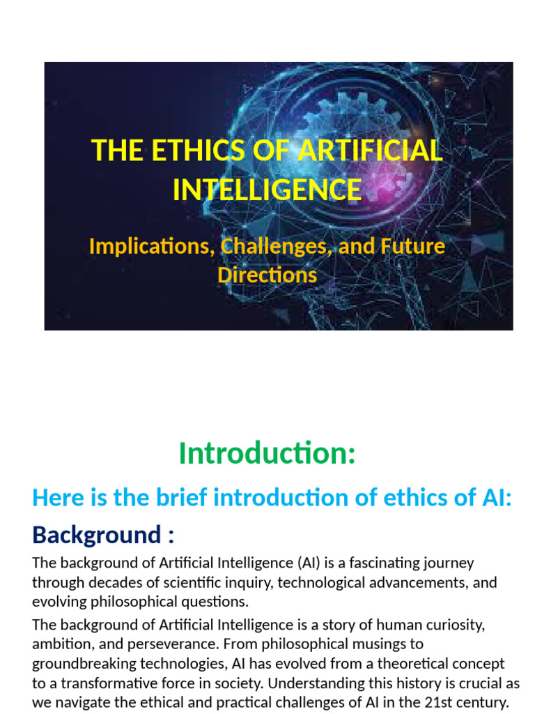 Ethics of Artificial Intelligence | PDF | Artificial Intelligence ...