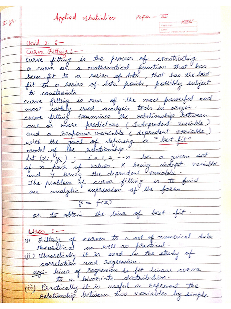 Least Square Fitting Of Polynomial And Exponential Pdf