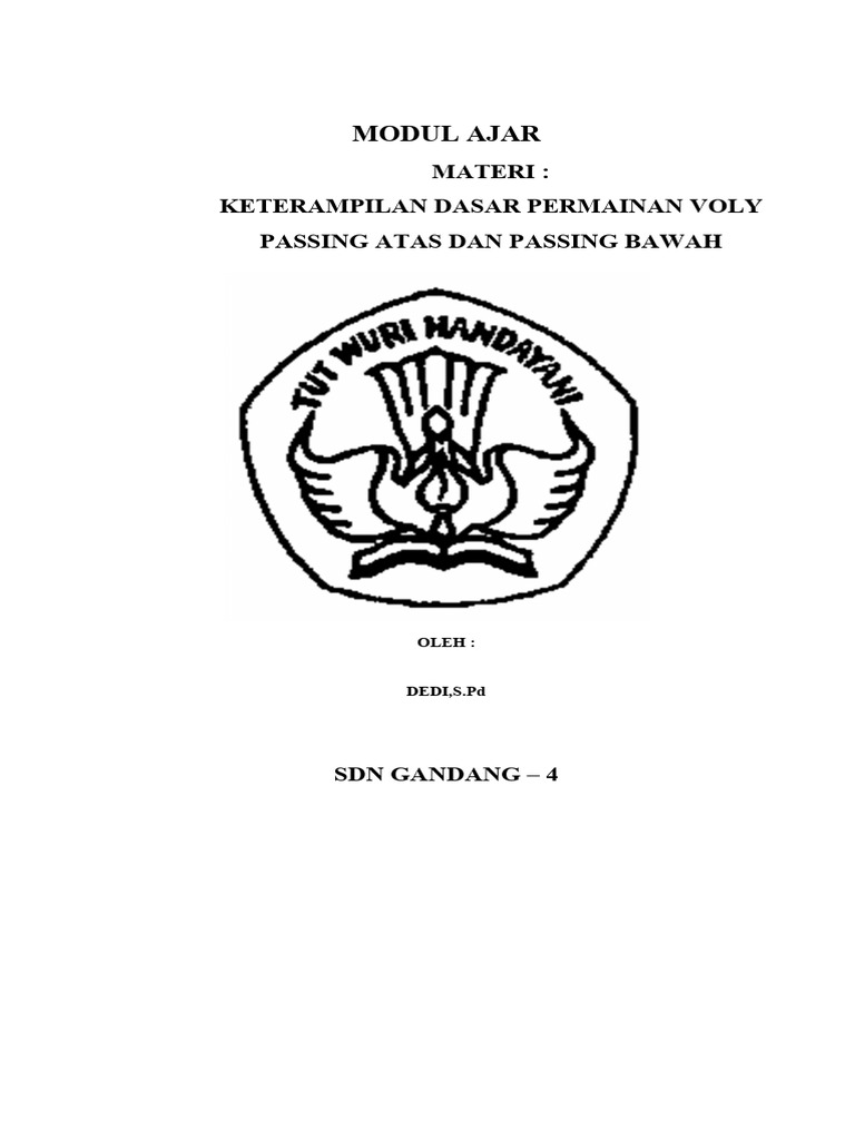 Modul Ajar Passing Bawah Dan Passing Atas | PDF