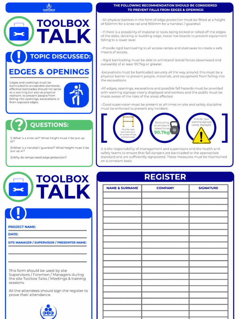 Toolbox-Talk Ergo | PDF