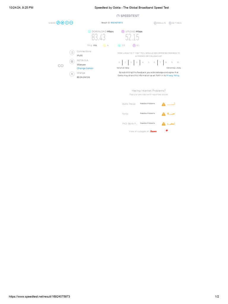 Speedtest by Ookla - The Global Broadband Speed Test | PDF | Computing ...