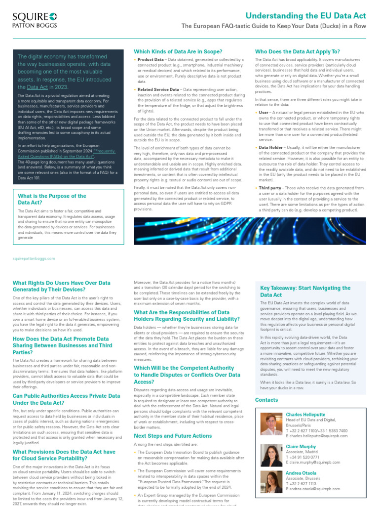 EU Data Act | PDF | Data