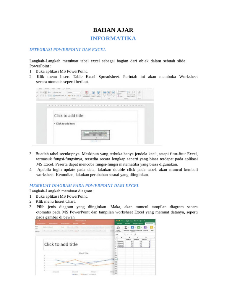3-Bahan Ajar Informatika Integrasi Aplikasi Perkantoran | PDF | Metode & Bahan Ajar | Komputer