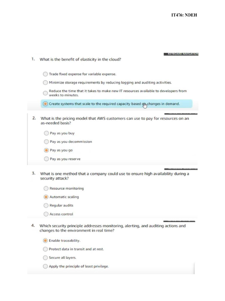 21DIT087 NDEH Knowledgecheck | PDF