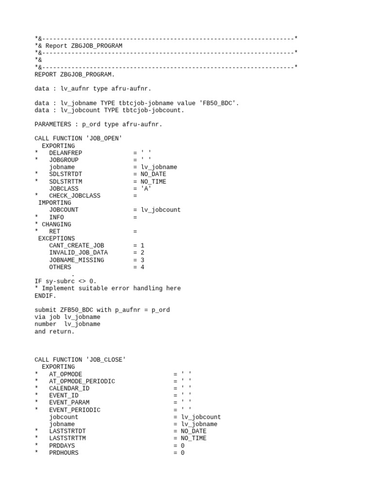 Zbgjob Program | PDF | Computer Programming | Computing Zbgjob Program | PDF | Computer Programming | Computing
