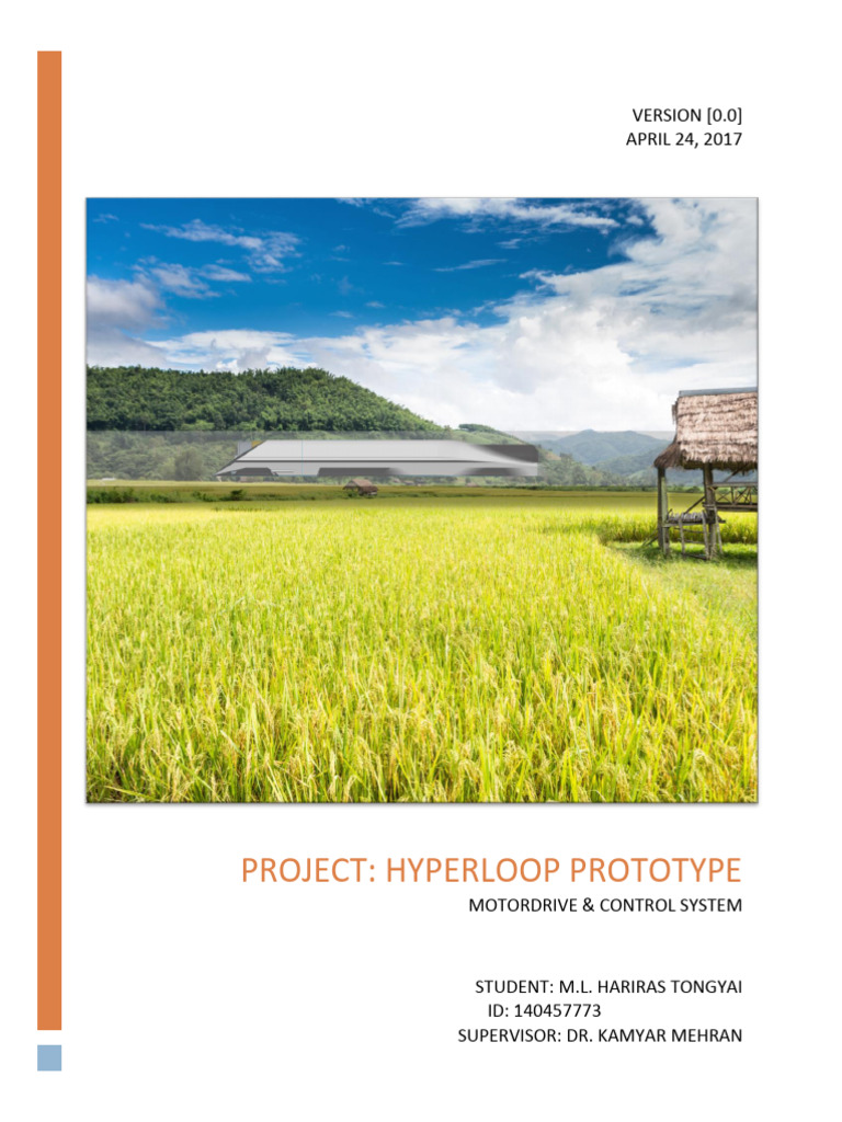 Hariras Tongyai - Final Report | PDF | Electric Motor | Hyperloop