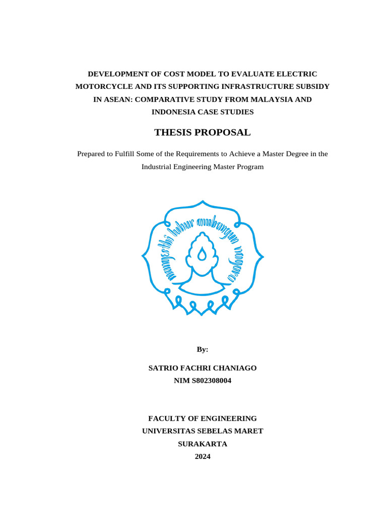 S802308004 SFC Proposal Thesis | PDF | Electric Vehicle | United Nations Framework Convention On ...