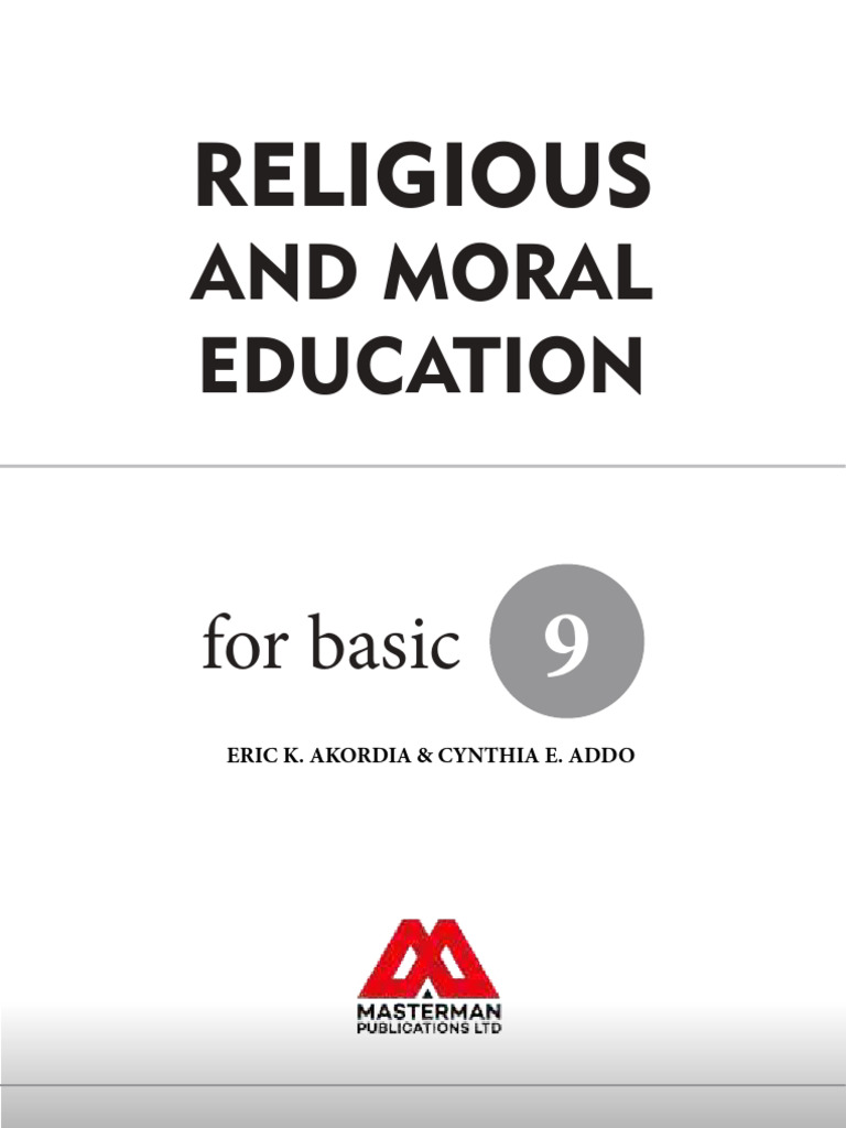 Religious Moral Education For J.H.S Teachers Guide Basic 9 | PDF ...