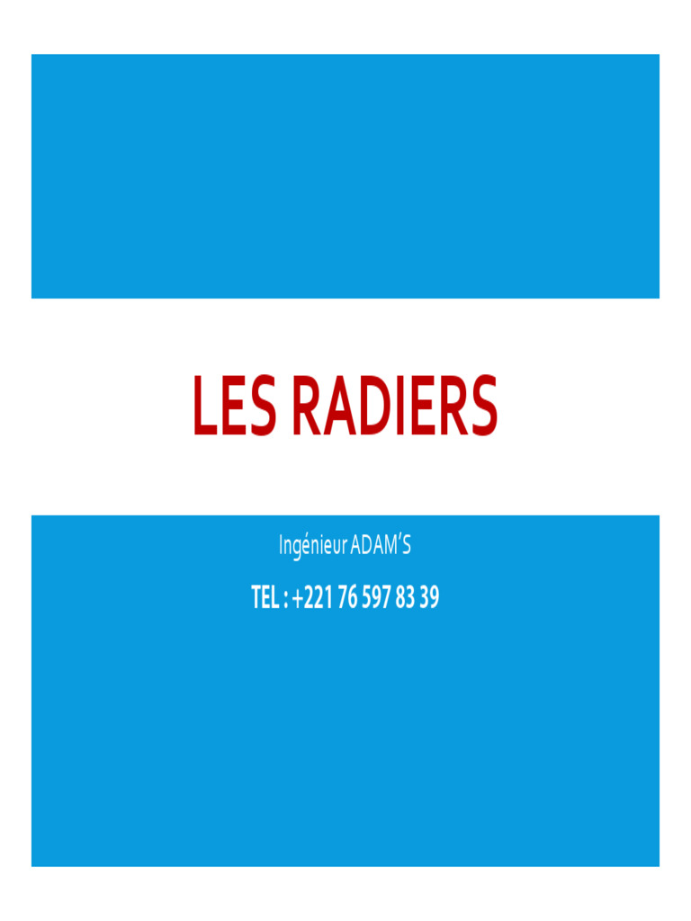 Types et utilisation des radiers en béton | PDF | Maison et jardin ...