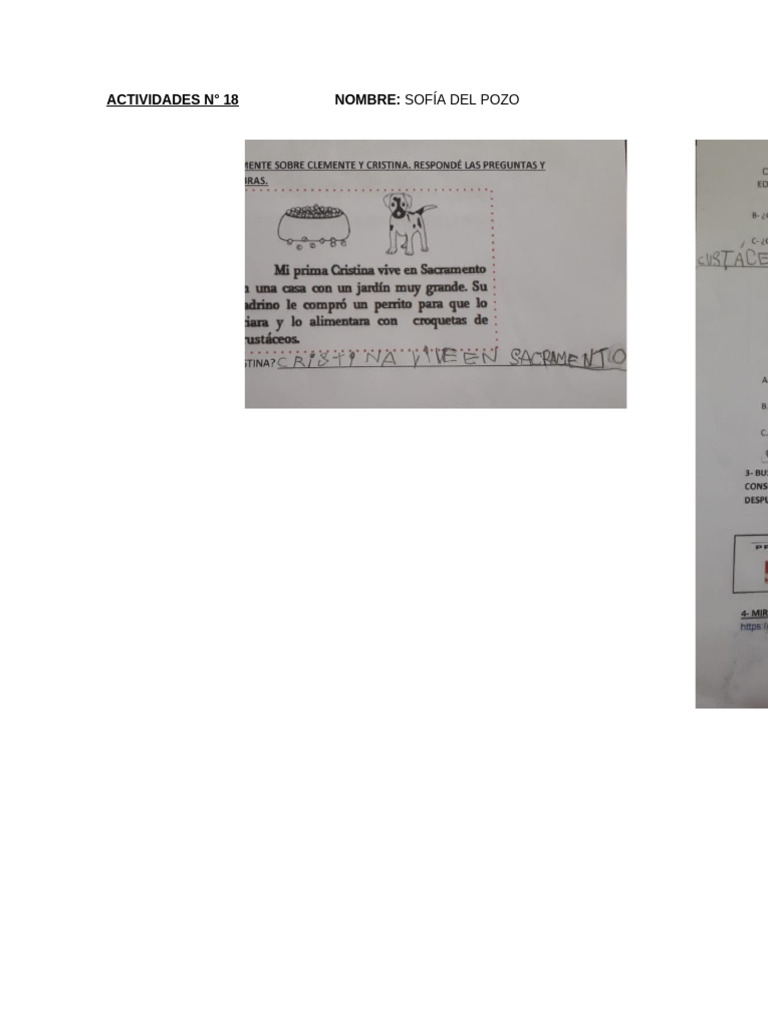 actividades sofi 18 | PDF