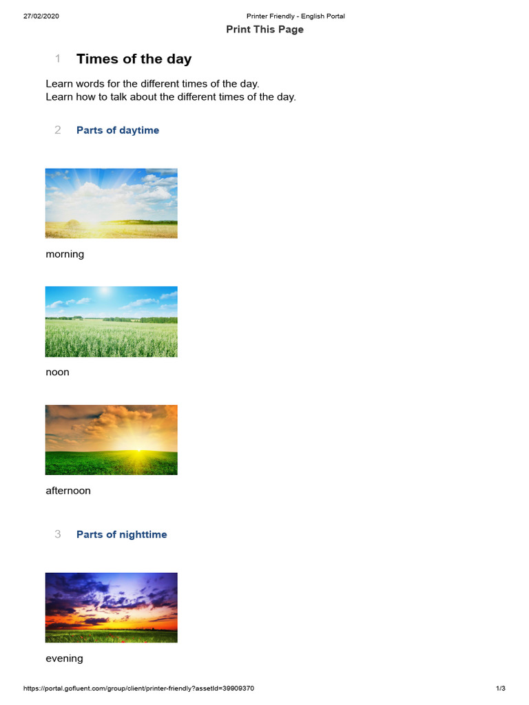 13 The Time of Day | PDF