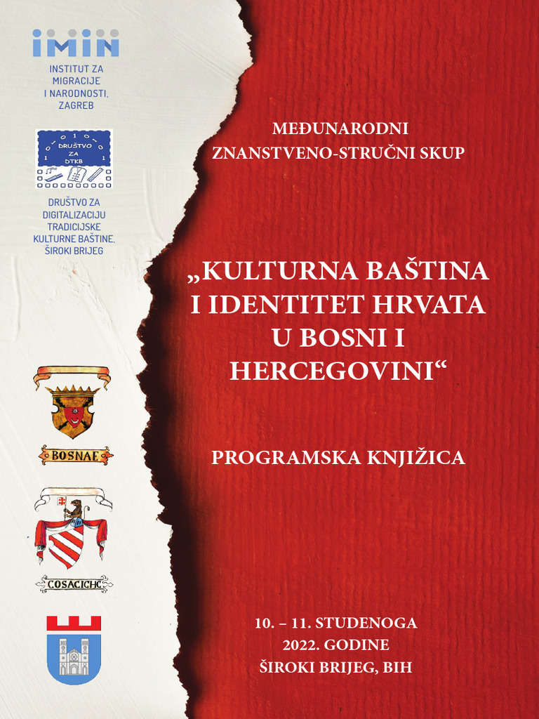 1230690.programska Knjizica Kulturna Bastina I Identitet Hrvata U BiH | PDF