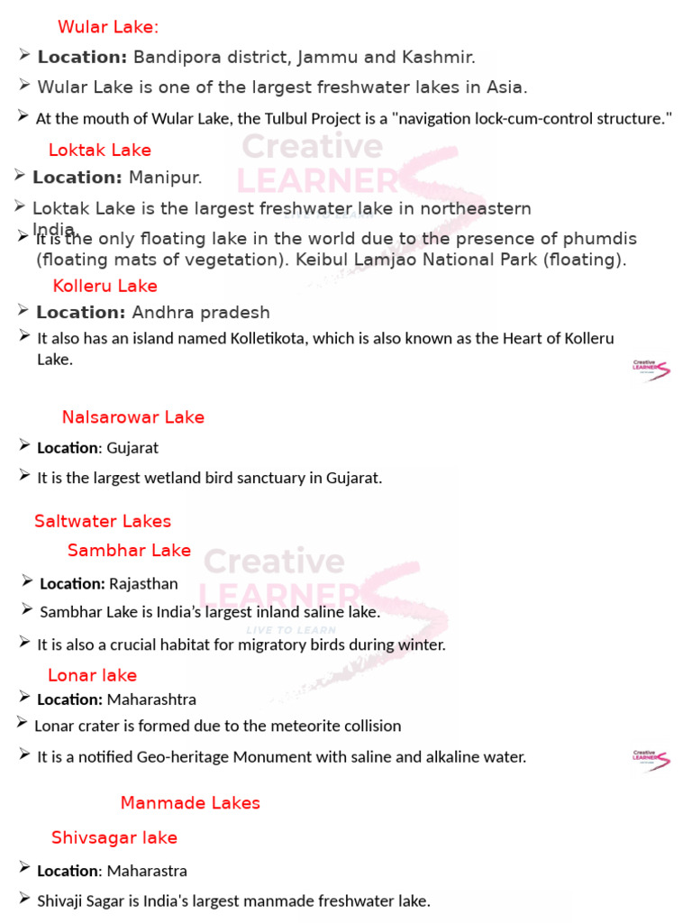 Lakes | PDF | Home & Garden | Religion & Spirituality