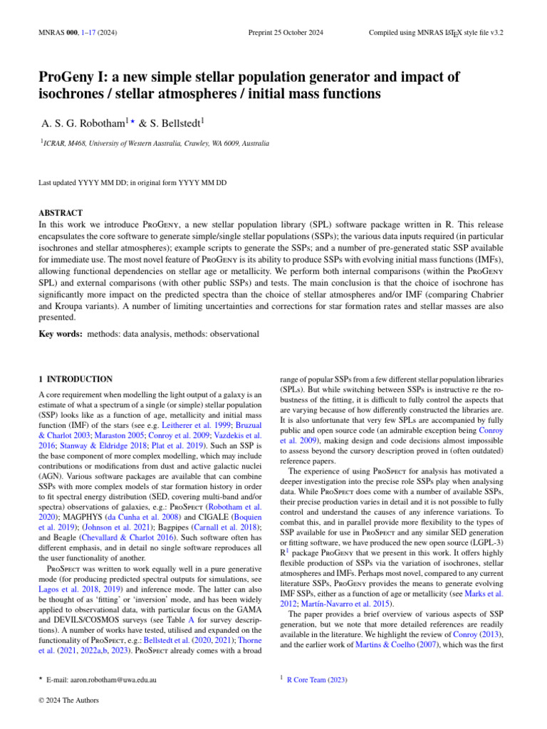 Progeny I: A New Simple Stellar Population Generator and Impact of ...
