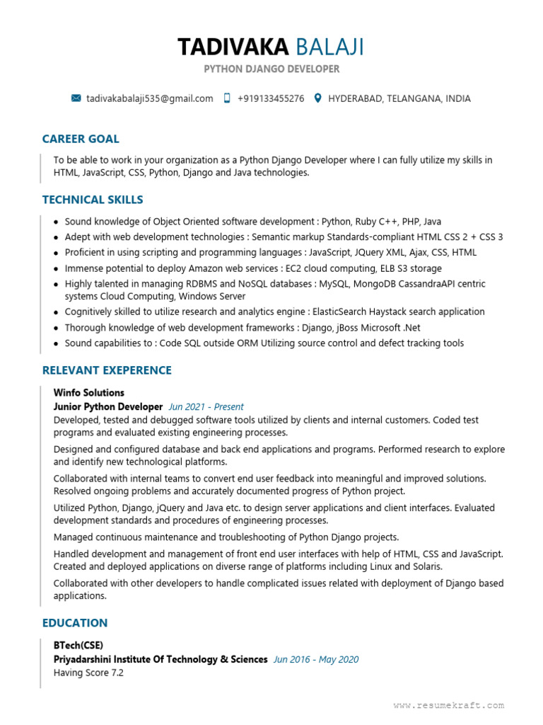 Java Developer (1) | PDF | Web Development | Python (Programming Language)