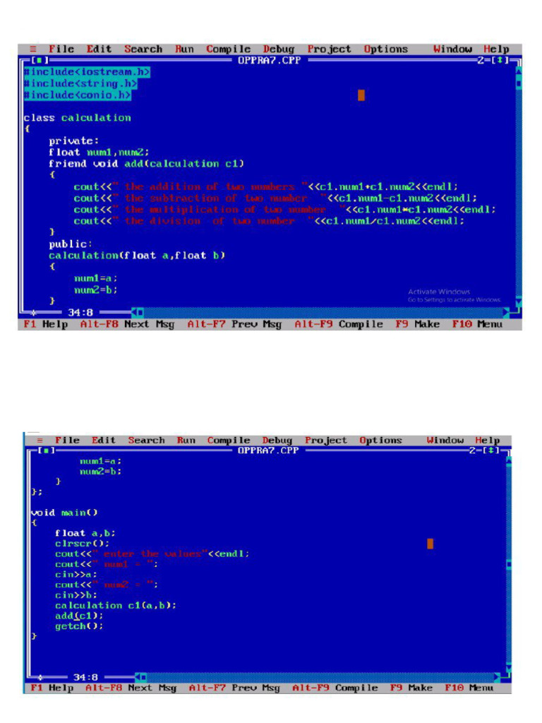 OOPS Pratical 7 To 10 in Sequence | PDF