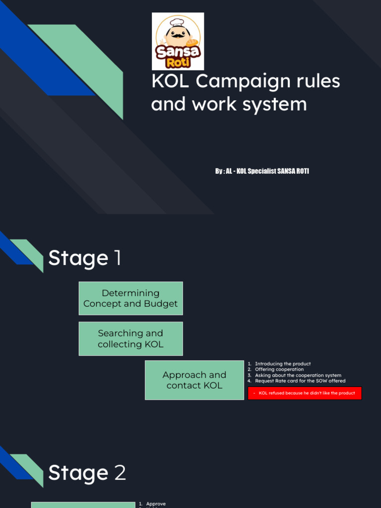 KOL Campaign Rules and Work System | PDF | Finance & Money Management