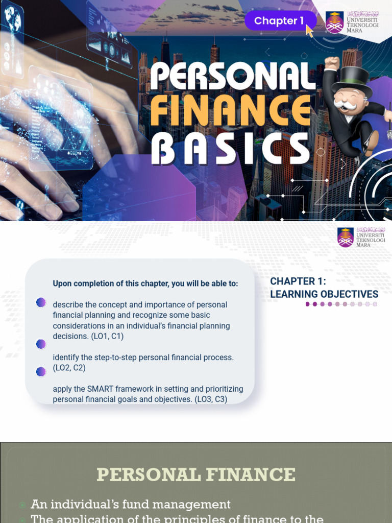 Chapter 1 Personal Finance Basics | PDF | Goal | Taxes