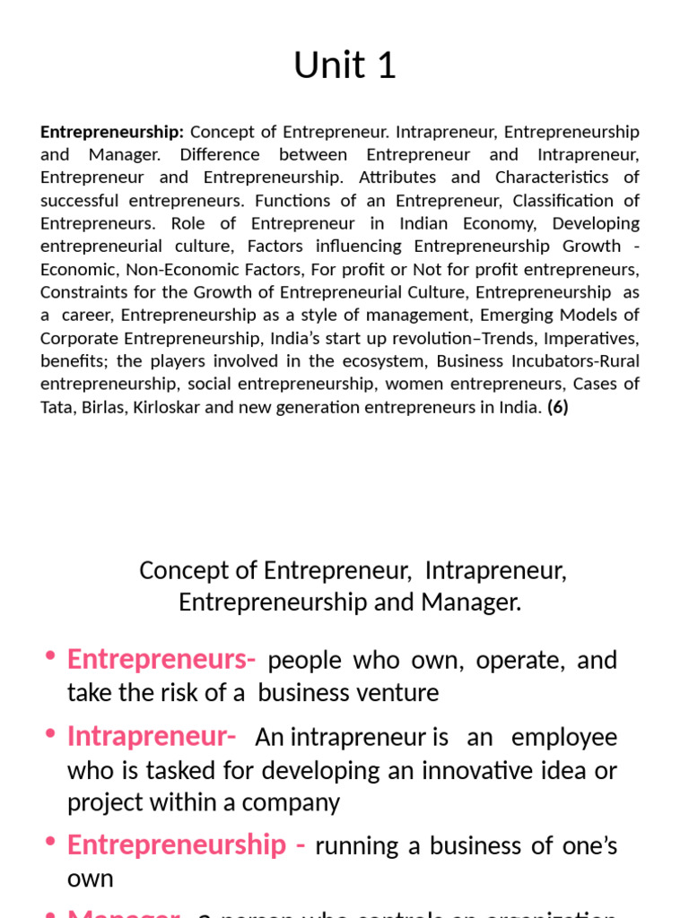 Chapter No 1 Entrepreneurship | PDF | Entrepreneurship | Startup Company