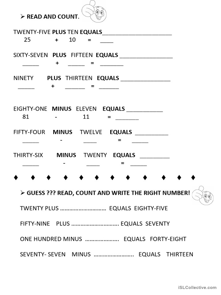 Let's Count! | PDF