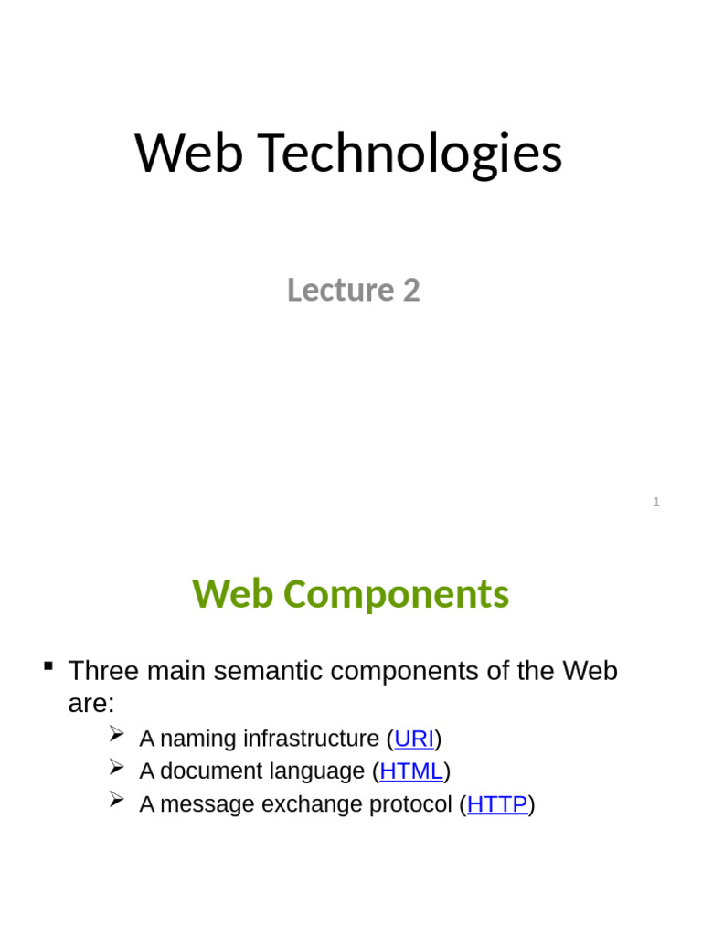 Lec 2 | PDF | Uniform Resource Identifier | World Wide Web