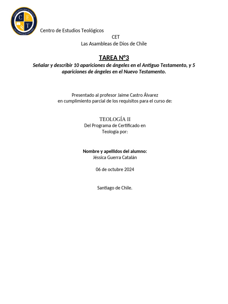 Apariciones de Ángeles en la Biblia | PDF | Religión y espiritualidad