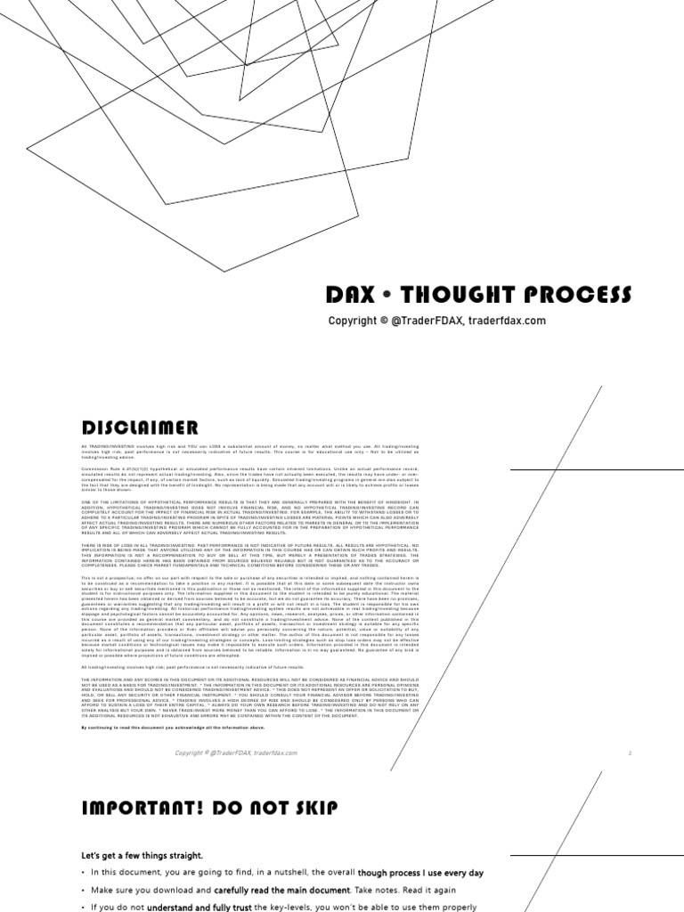 DAX+THOUGHT+PROCESS+v1 0 | PDF | Investing | Business