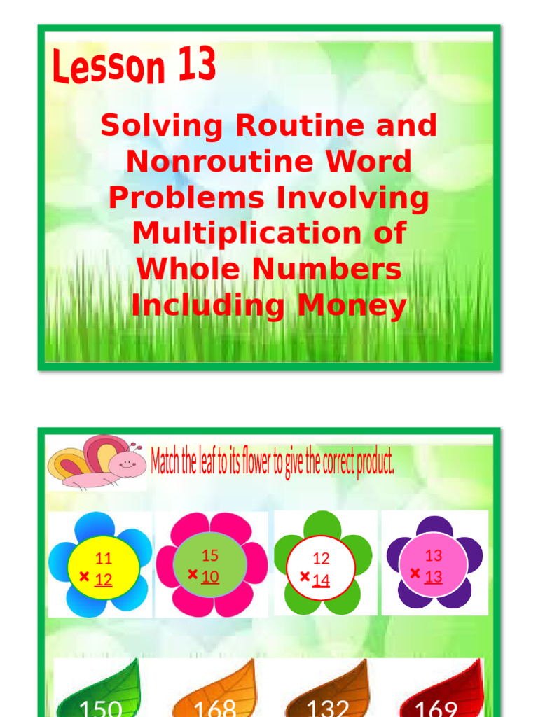 Lesson 13 Math 4 | PDF