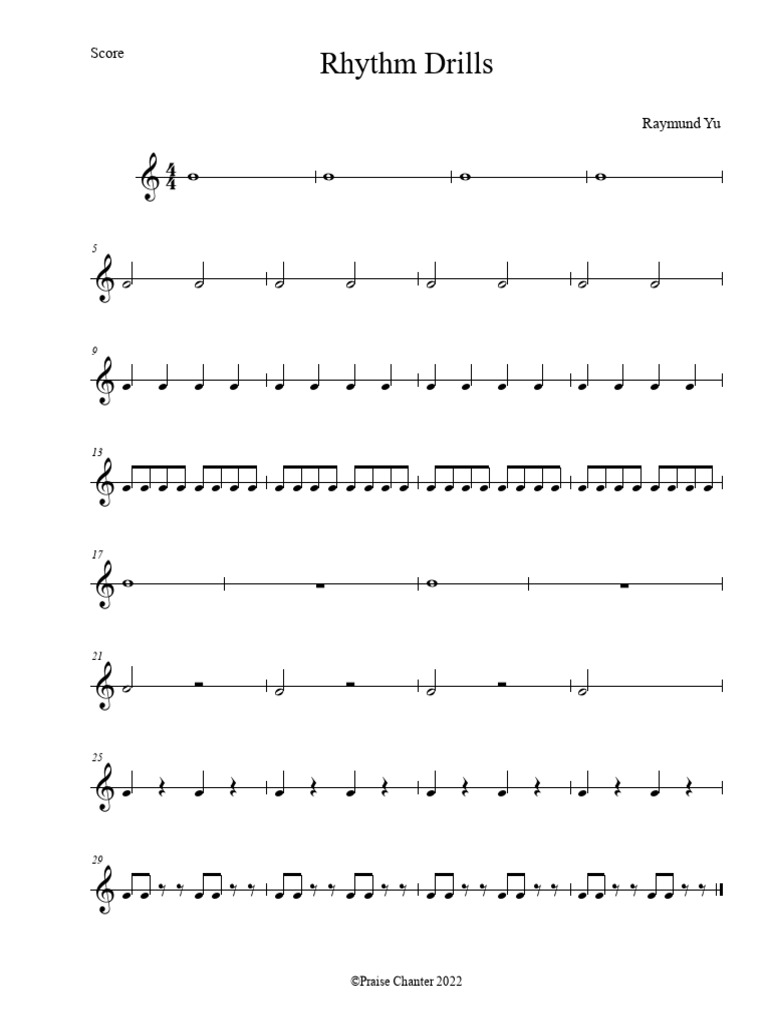 Rhythm Drills | PDF