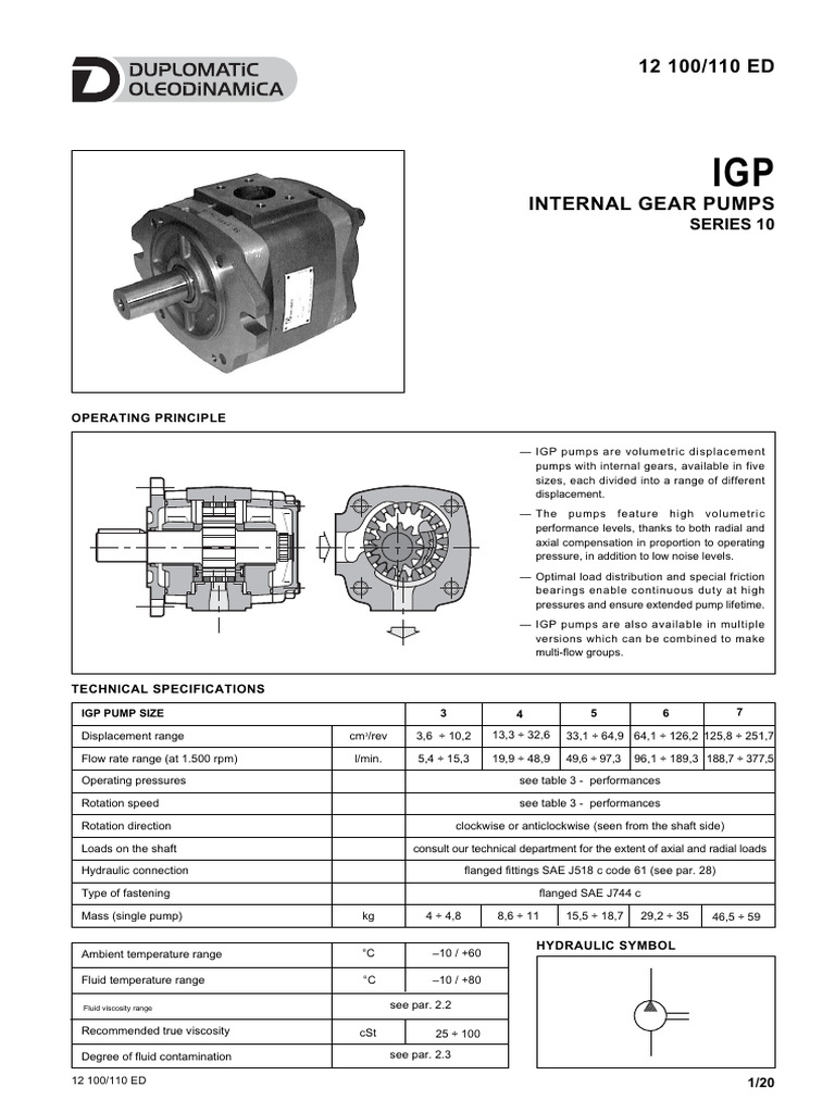 12100 IGP | PDF | Pump | Viscosity
