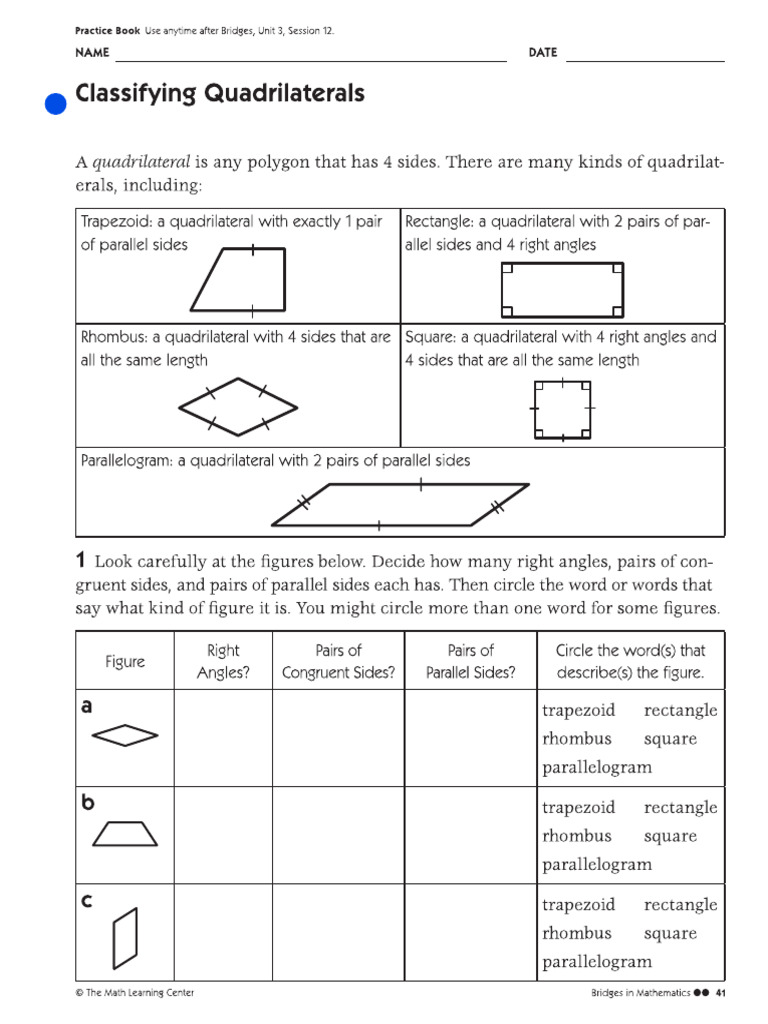 2D and 3D Shapes Worksheets Gr5 | PDF