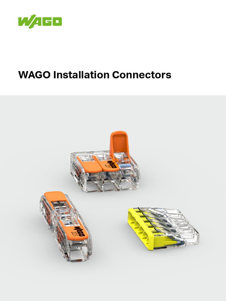 WAGO Installation Connectors Overview | PDF | Electricity | Electrical ...
