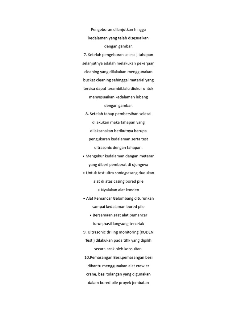 Pengeboran Dilanjutkan Hingga | PDF