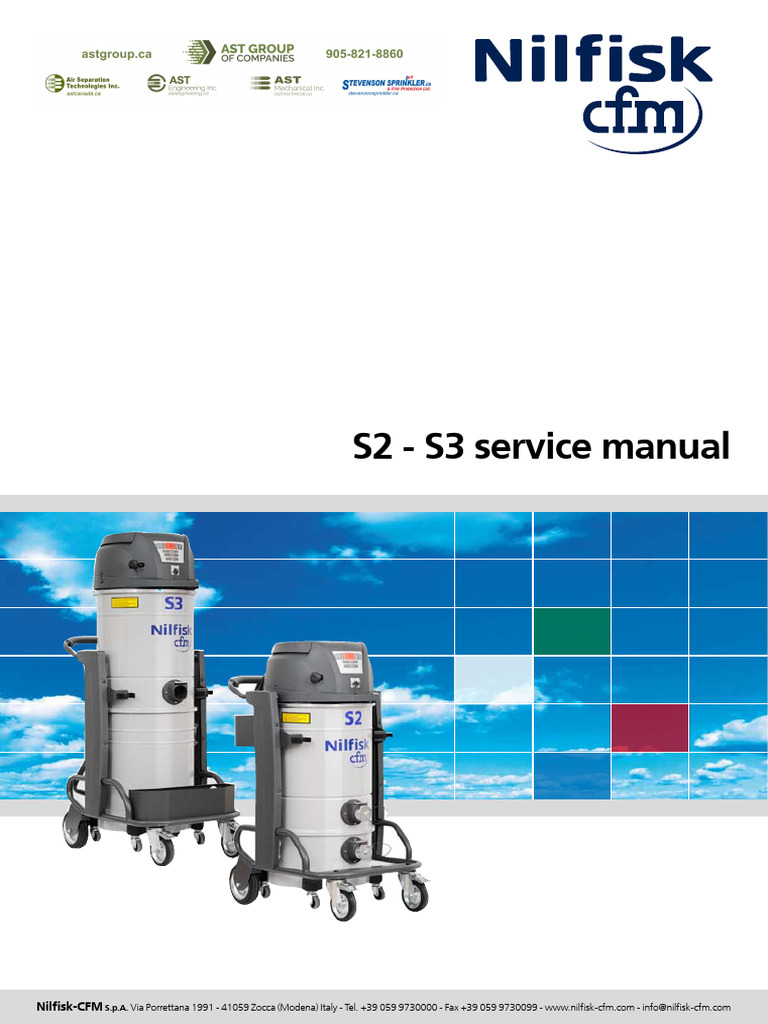 Nilfisk S2 S3 Service Manual | PDF | Electrical Connector | Vacuum Cleaner