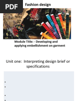 Fabric and Garment Embellishment Techniques | PDF | Textiles | Embroidery
