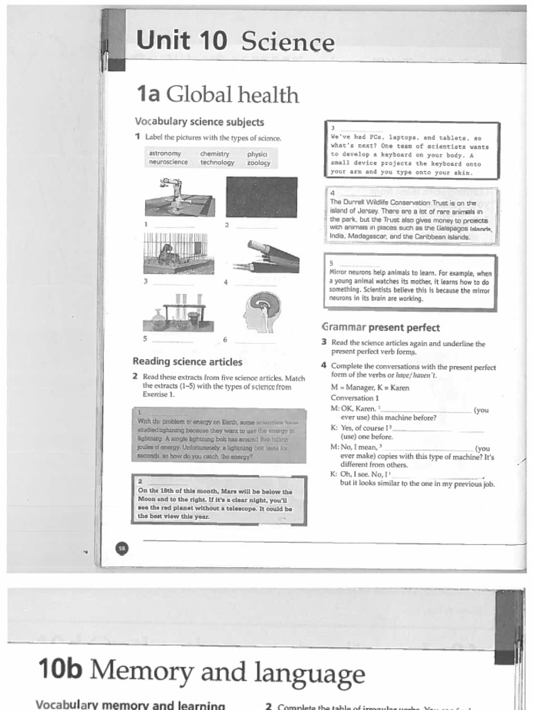 Life 2 Workbook Unit 10 | PDF