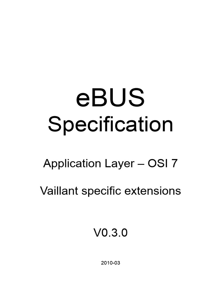 vaillant_ebus_v0.3.0 | PDF