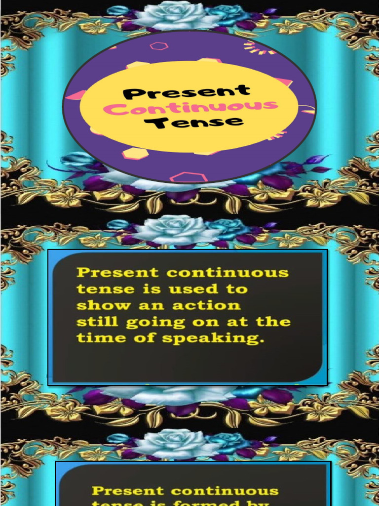 Present Continuous Tense | PDF
