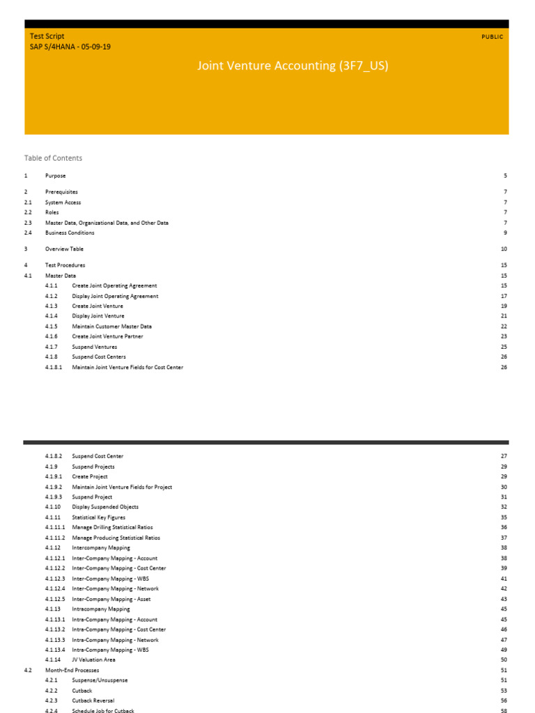 Joint Venture Accounting (3F7 - US) | PDF | Joint Venture | Revenue