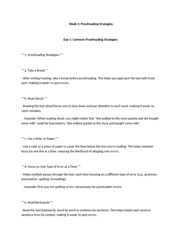 proofreading | PDF | Proofreading | Writing