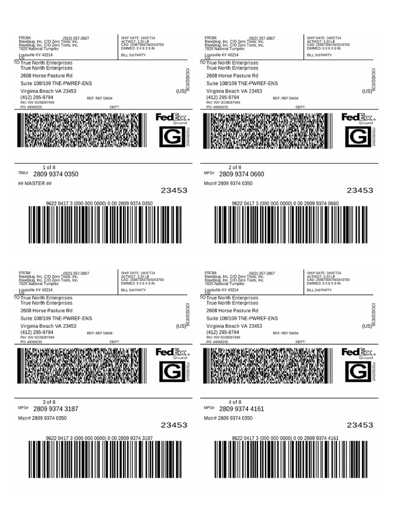 Carrier Label Po 49368255 | PDF