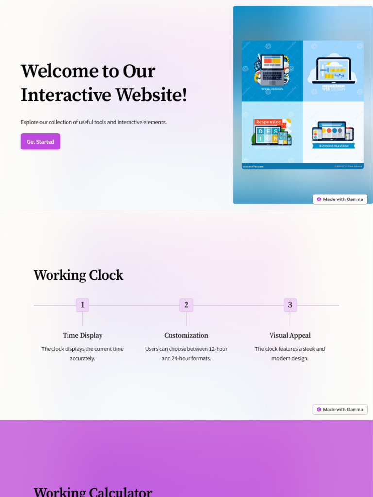 Welcome-to-Our-Interactive-Website | PDF | Websites | Page Layout